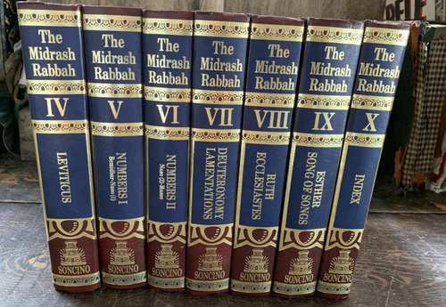 the Midrash Rabbah 1983 Soncino Press Printed in Israel Volumes 4-10 ...