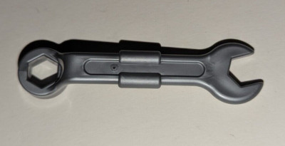 Lego Duplo Flat Silver Wrench Tool Smooth Handles Minifigure Part Piece ...