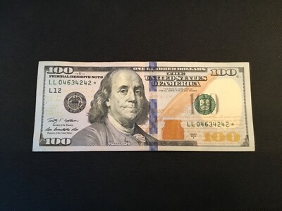 $100 Dollar Rare Bill Star Note LL 04634242 ⭐️ Notes Series 2009 A | eBay
