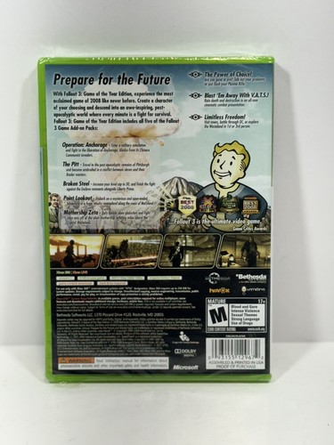 Fallout 3 Game of the Year Edition - Microsoft Xbox 360 for sale online ...