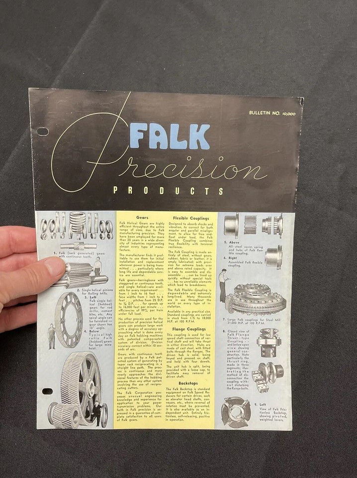 1937 Falk Steelflex Couplings Machine Tool Trade Catalog Milwaukee ...