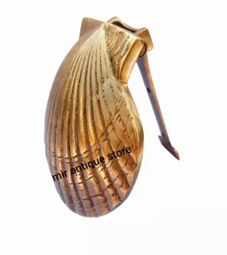 Door Knocker Nautical Antique Vintage Scallop Sea Shell Door Knocker ...
