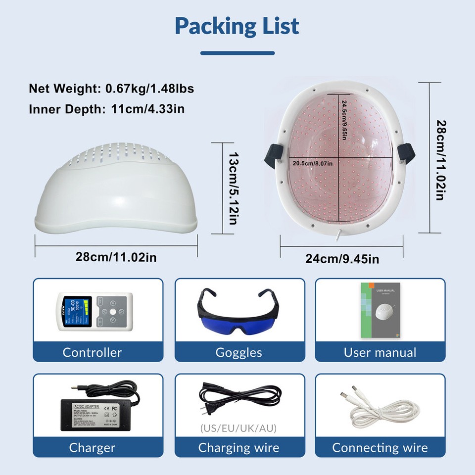 Photobiomodulation Brain Stimulation Helmet NIR Light Therapy for ...