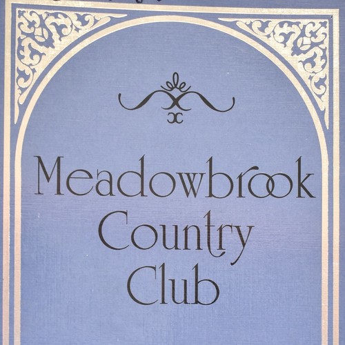 1987 Meadowbrook Country Club Restaurant Menu Golf Resort Garner North ...