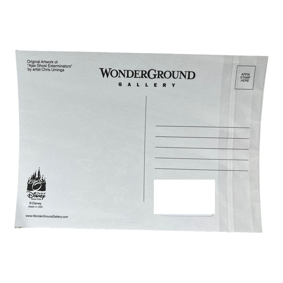 WonderGround Gallery Postcard Ajax Ghost Exterminators Lonesome Ghost ...