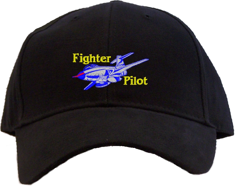 Fighter Pilot Embroidered Baseball Cap - Available in 7 Colors - Hat | eBay