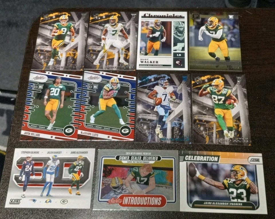 Lot of 250+ all different Green Bay Packers cards, 24 Inserts, Love ...