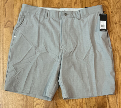 Adidas Ultimate 365 Stretch Golf Shorts Size 38 Grey Herringbone Casual ...