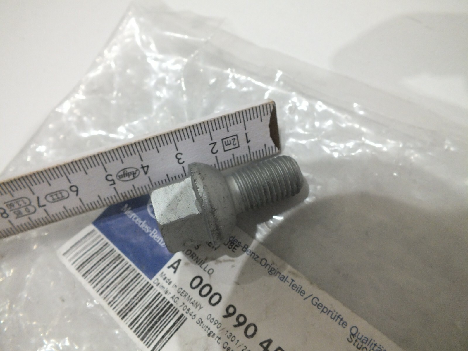 Original Mercedes 1 St. Radschraube Radbolzen Radschrauben A0009904507 ...