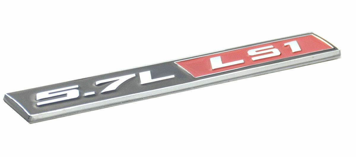 1x 5.7L Liter LS1 Emblem 3d logo Badge Nameplate Crate (black red) | eBay