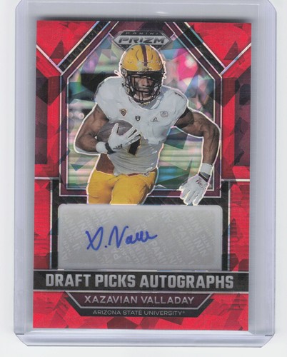 2023 Prizm Draft #DPA-XAV Xazavian Valliday Red Ice Auto | eBay