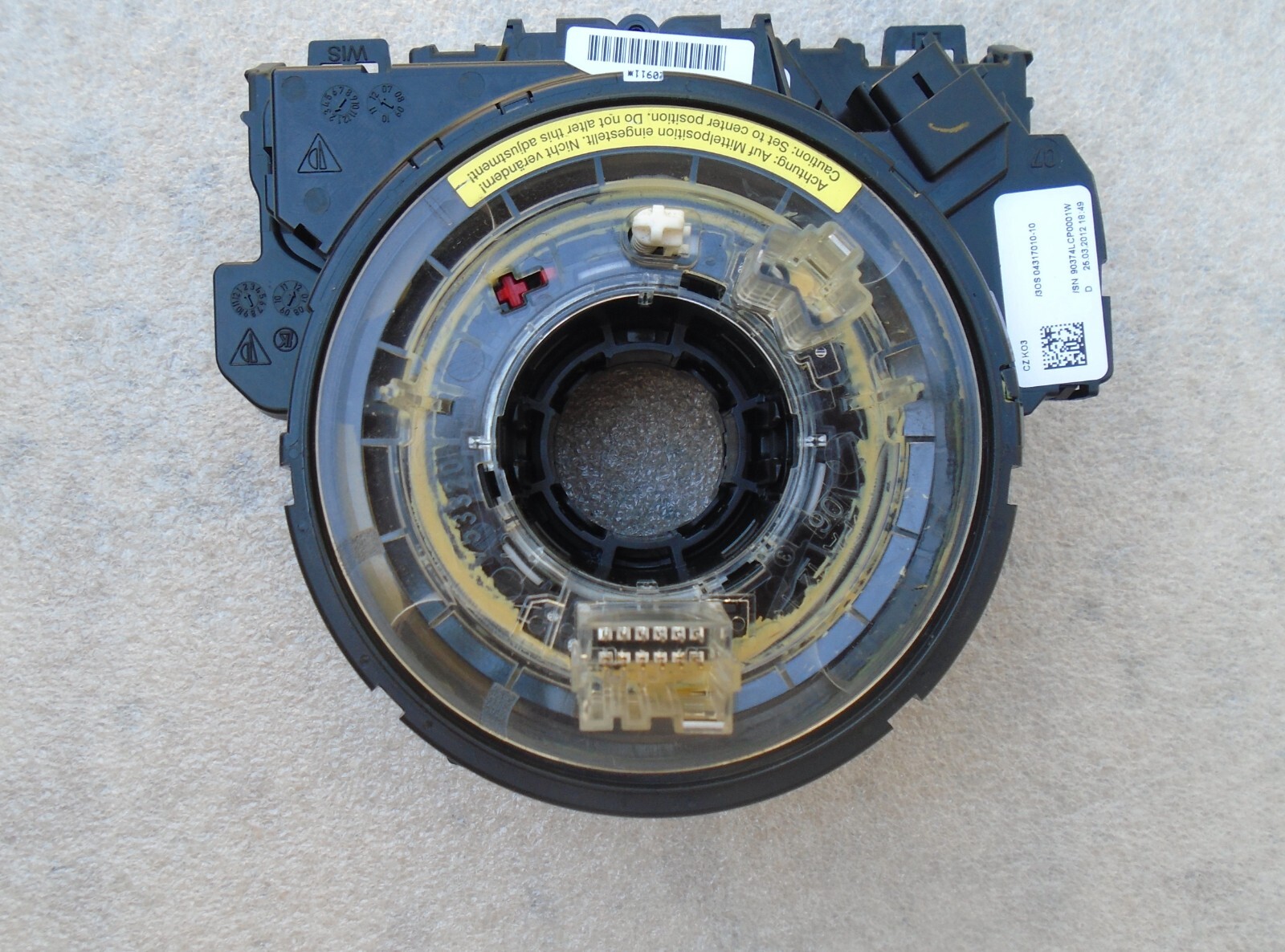 PORSCHE 991 CARRERA 911 CAYENNE STEERING COLUMN CLOCK SPRING 958 652 ...