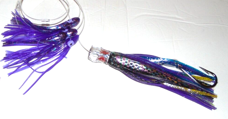 Chugger Daisy Chain Teaser Trolling Bird Fishing Lure Tuna Mahi Dorado ...