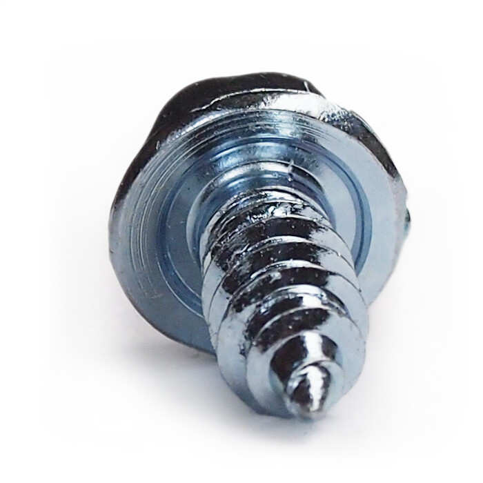 Blechschrauben mit Sechskantkopf und Bund Stahl galvanisch verzinkt DIN ...