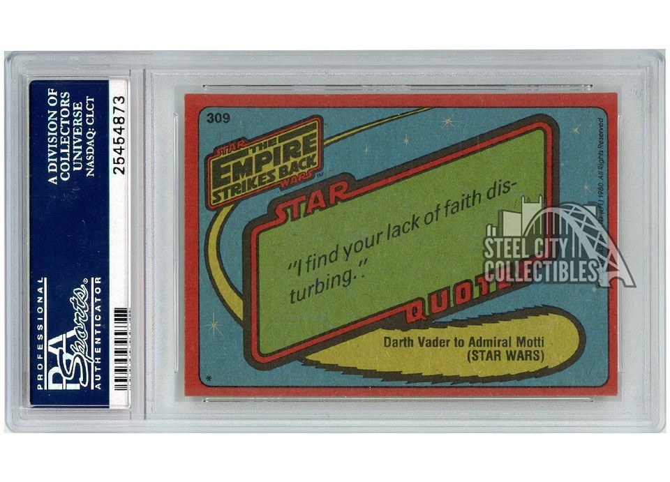 Emergency Repairs! 1980 Star Wars Empire Strikes Back Card #309 PSA 10 ...