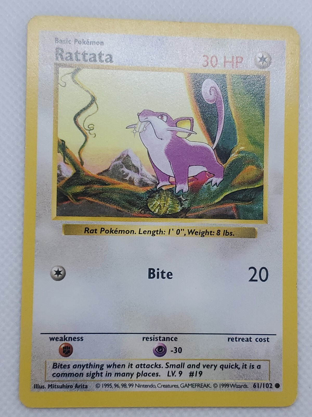 Pokémon TCG Rattata Base Set 61/102 Regular Shadowless Common | eBay