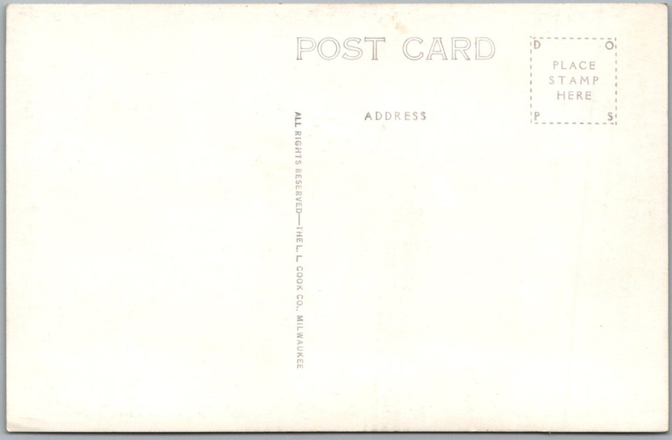 Postcard Dam at Mosinee, Wisconsin RPPC Real Photo; Marathon County Gs ...