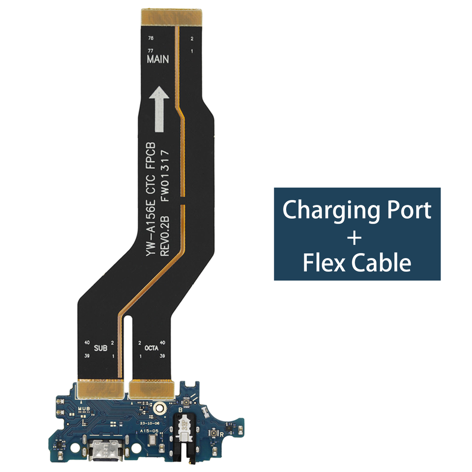 USB Charging Port Board Main Flex Cable For Samsung Galaxy A15 4G A155 ...
