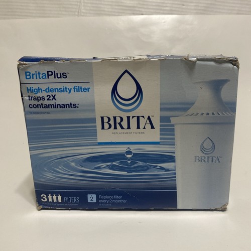 Genuine 3 Pack Brita Plus High Density Replacement Filters Cartridges ...