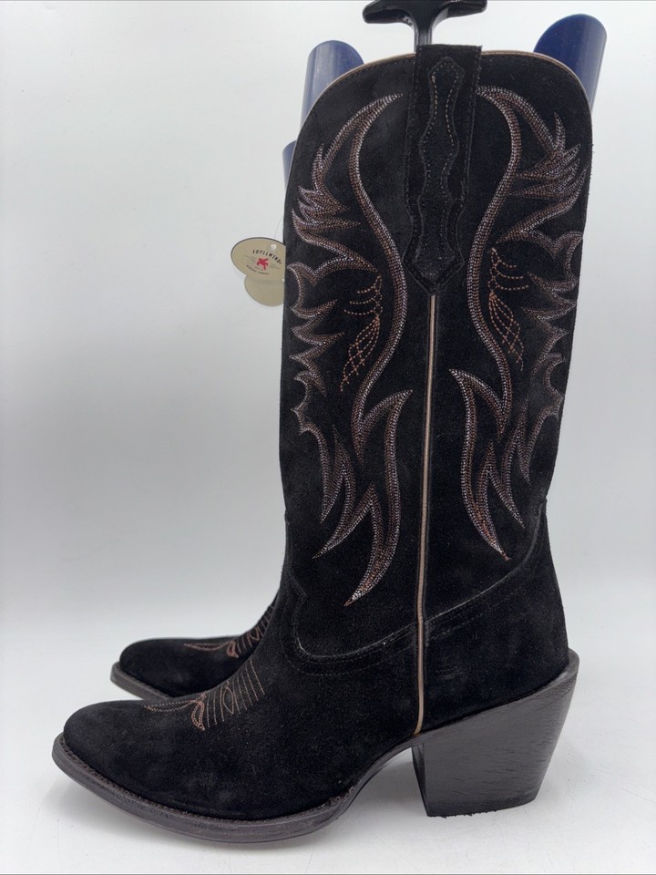 Idyllwind Women's Charmed Life Western Boots Black Suede Leather Size ...