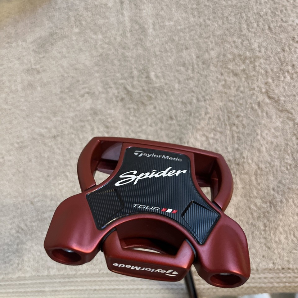 TOUR ISSUE TaylorMade Spider Tour Red Slant Neck Putter Right Hand 35 ...