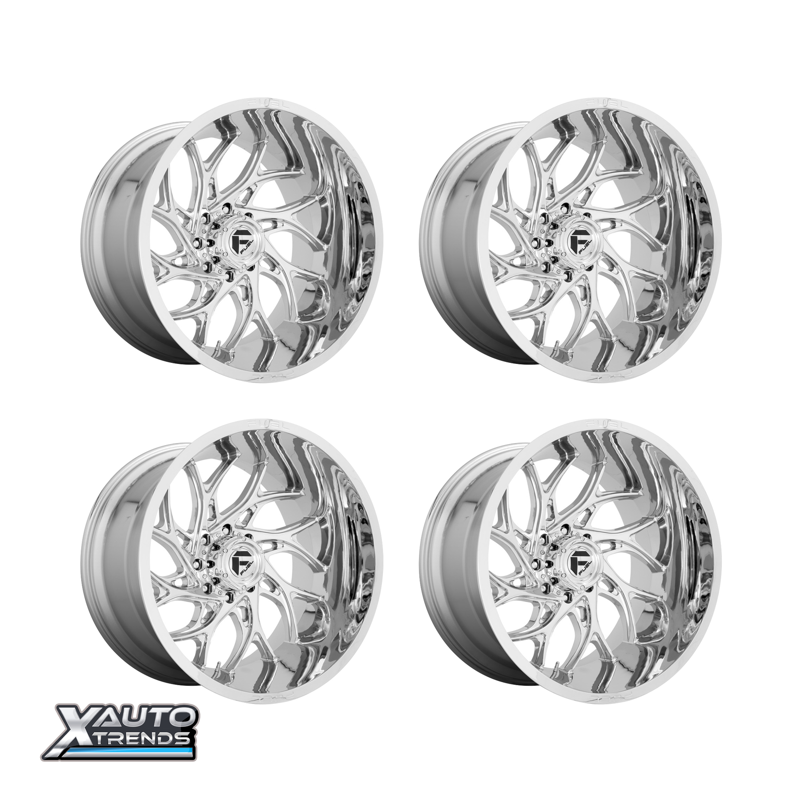 Fuel Off-Road D740 Runner Chrome 22X12 6X139.7 -44mm (Set of 4) | eBay