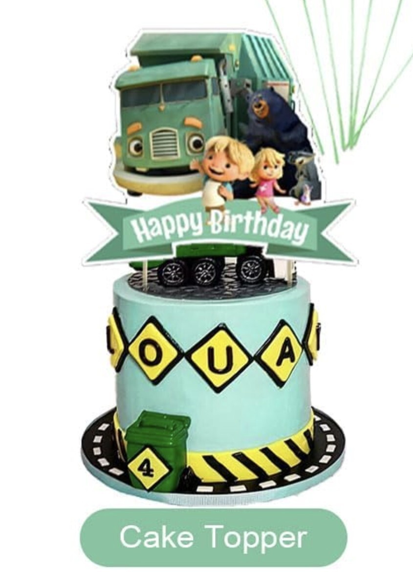 Garbage Truck Birthday Cake Deni Bakes | Super Fun Garbage Truck Cake