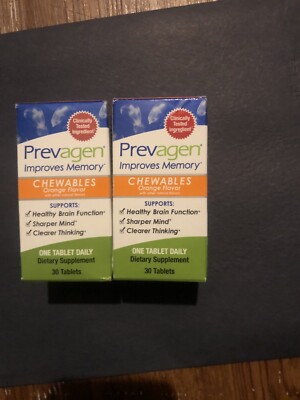 Prevagen Regular Strength Chewables Orange Flavor Brain Mind 30 Tablets ...