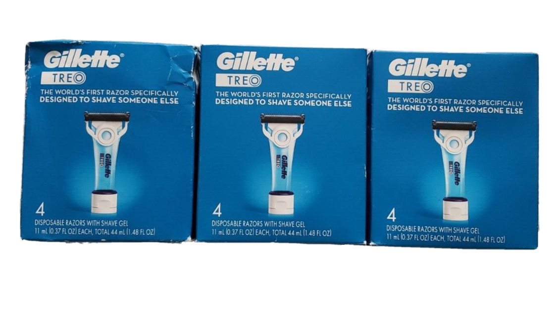 Gillette Treo Razor & Shave Gel 0.37 fl oz Designed Shave Someone Else ...