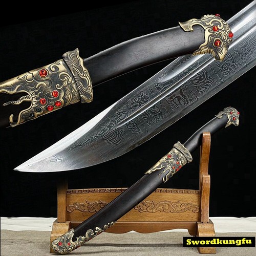 Hardwood /Copper /Folded Steel Short Dao Sharp Chinese KUNGFU ...