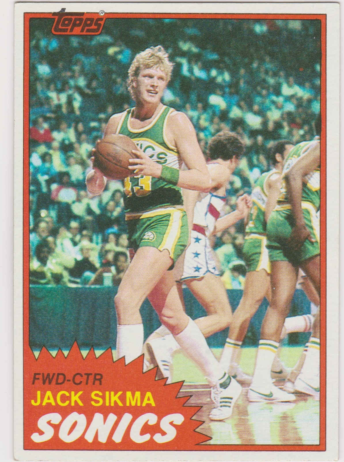 Jack Sikma 1981-82 Topps #39 Seattle Super Sonics Illinois Wesleyan | eBay
