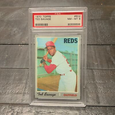 1970 Topps Ted Savage #602 *Reds* PSA 8 NM-MT | eBay
