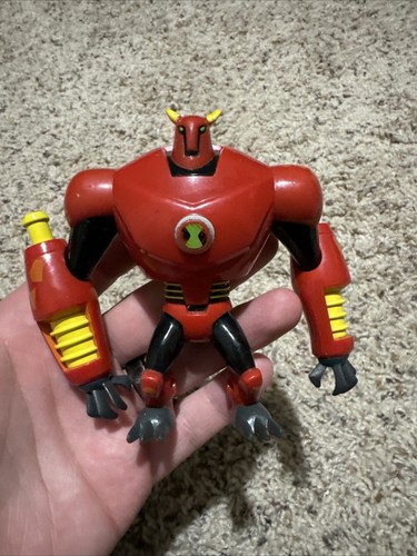 Ben 10 Ultimate Alien Haywire Armodrillo 4" Figure Red Bandai 2010 CN ...