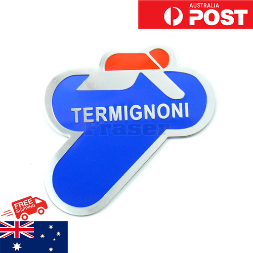 1 pc For TERMIGNONI Motorbike Exhaust Muffler Pipe 3D Aluminium Decal ...