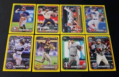 2024 Topps Series 2 Baseball Card Lot Yellow Parallels | eBay