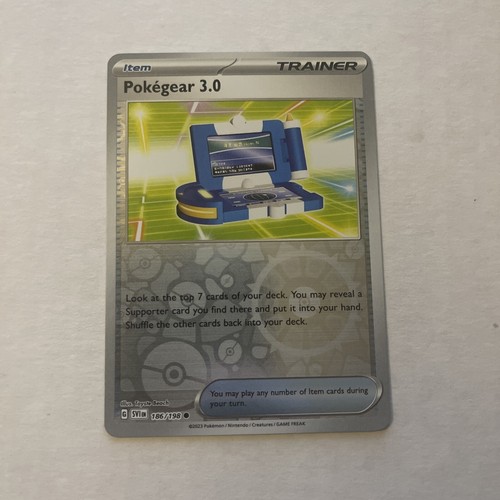 Pokemon - Pokegear 3.0 Reverses Holo - SV Base - 186/198 - Trainer Item ...