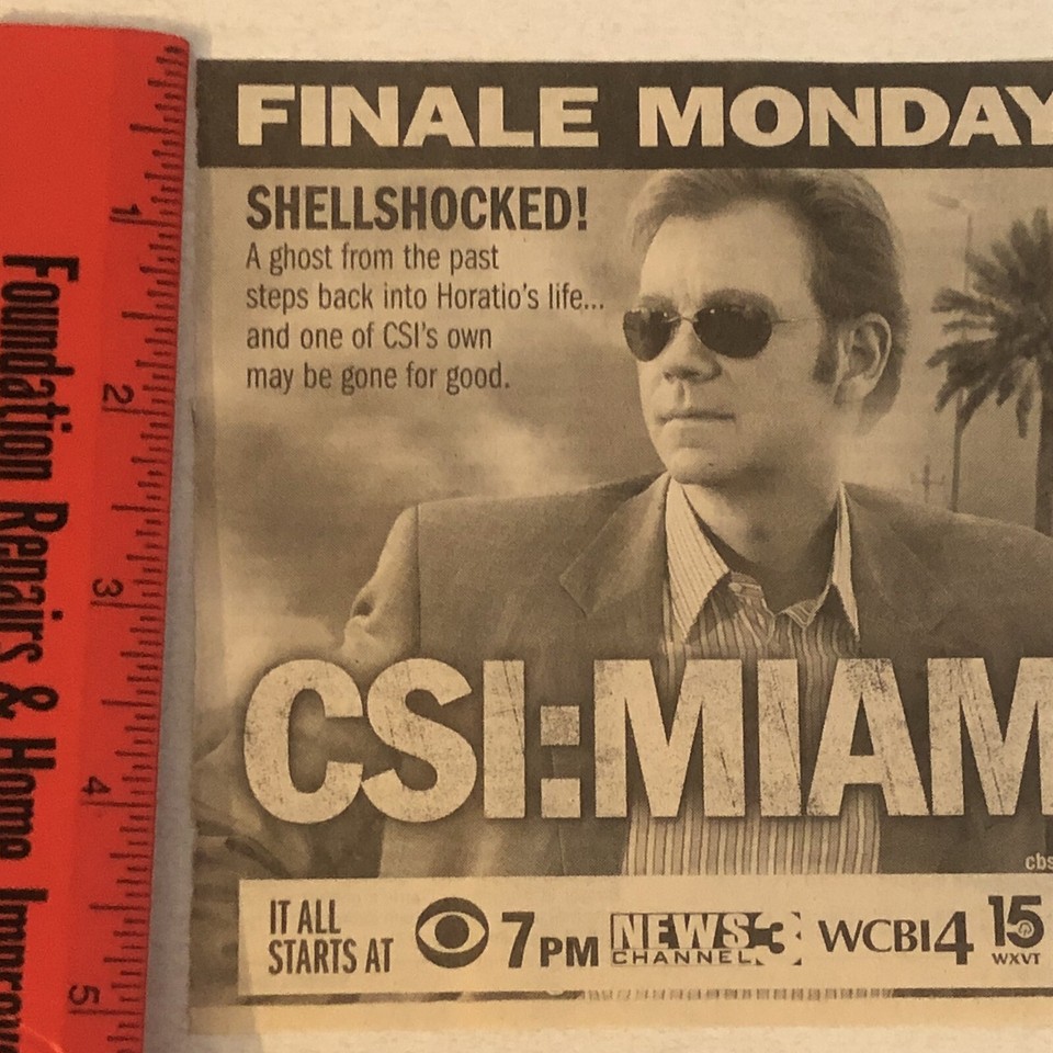 CSI Miami Vintage Print Ad David Caruso TPA22 | eBay