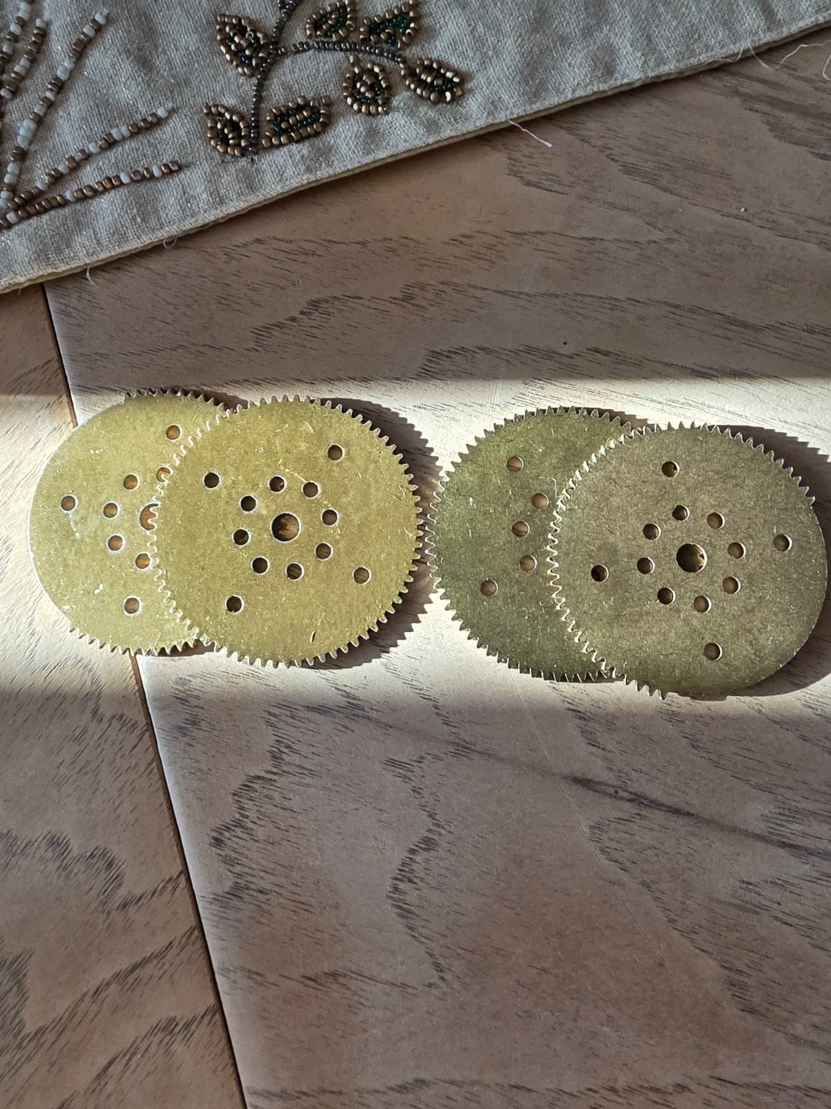 ORIGINAL PR BRASS PLATE TYPE "OH,OI" 72 TOOTH GEAR A.C. GILBERT ERECTOR ...