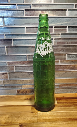 Vintage 70's Sprite Green Bottle Japan 500ml Japanese Letter | eBay