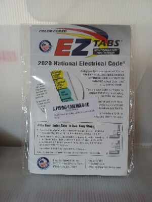 2020 Color Coded EZ Tabs with EZ Formula Guide Based based on NEC Code ...
