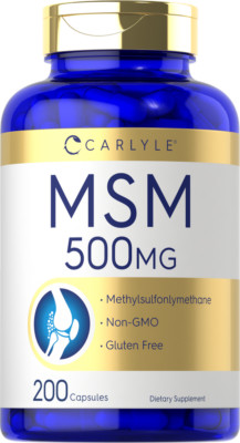 MSM Capsules | 500mg | Methylsulfonylmethane | Non-GMO, Gluten Free ...
