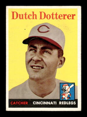1958 Topps Baseball #396 Dutch Dotterer RC VGEXCincinnati Redlegs | eBay