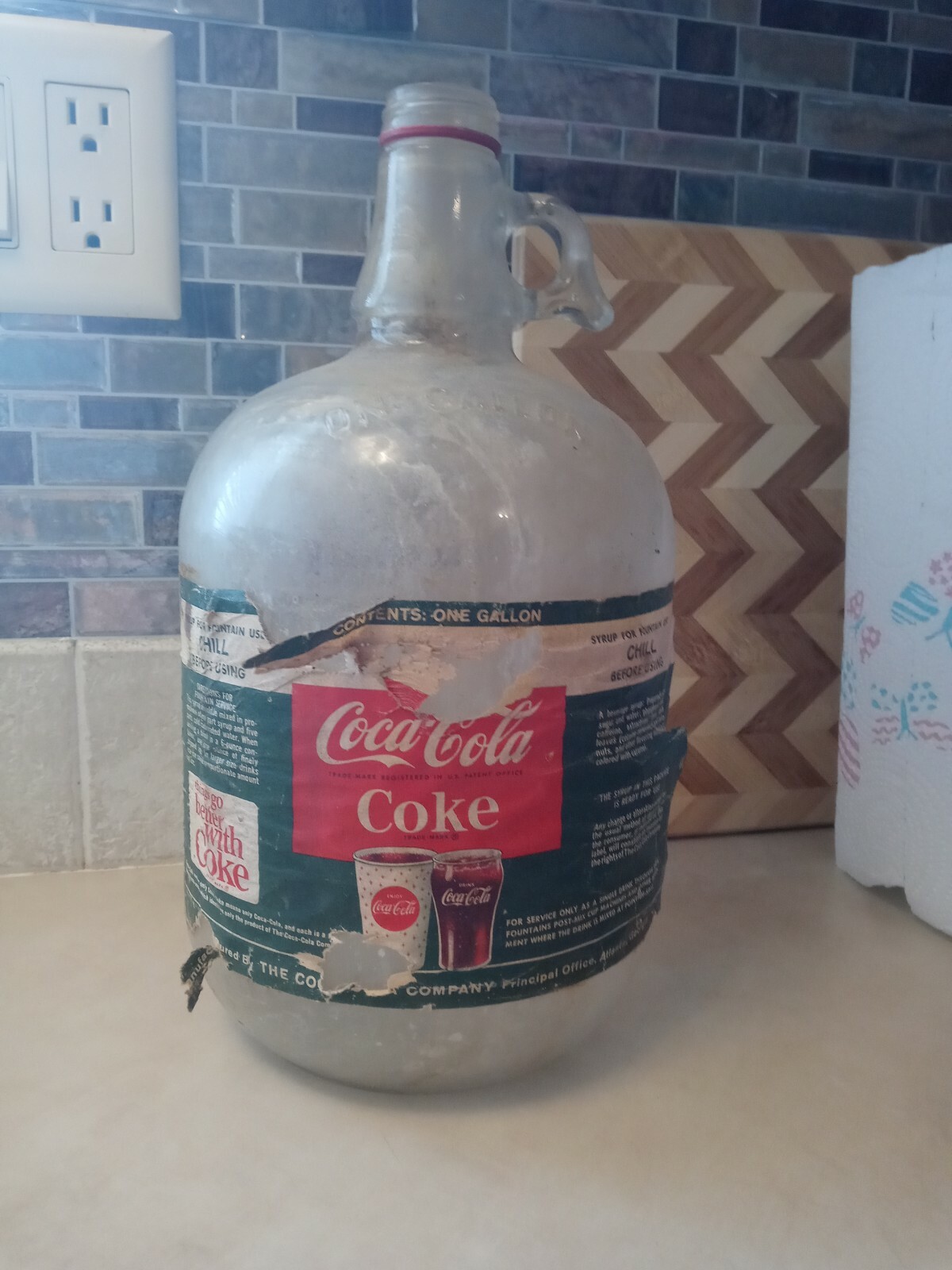 Coca Cola Syrup One Gallon Glass Jug Bottle 1960s Things Go Better With ...