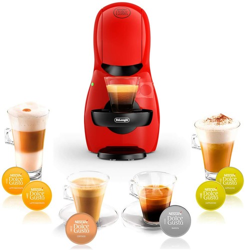 DeLonghi Nescafe Dolce Gusto Piccolo XS Pod Capsule Coffee Machine Red ...