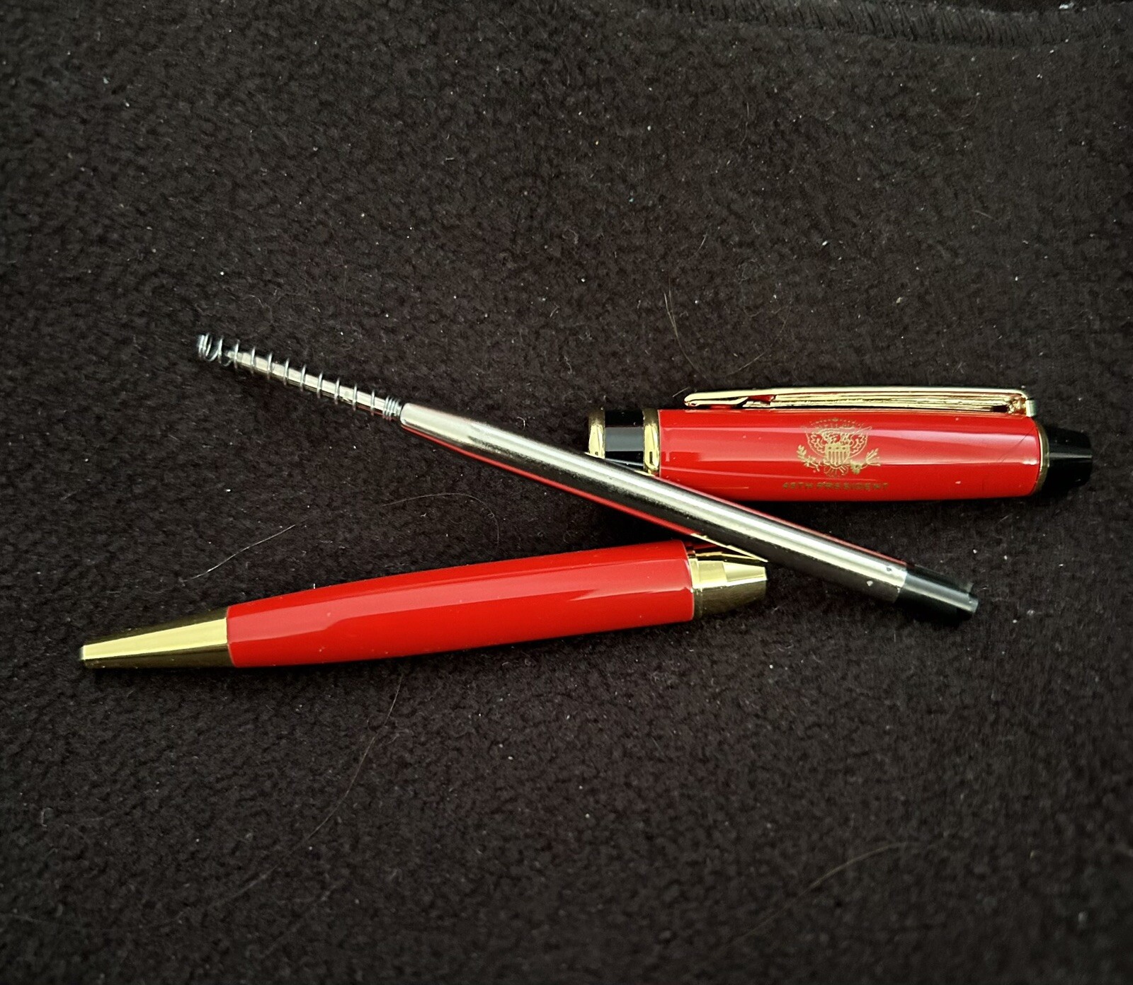 TRUMP PEN EAGLE GOLD SEAL + SIGNATURE DONALD REPUBLICAN MAGA RED METAL ...