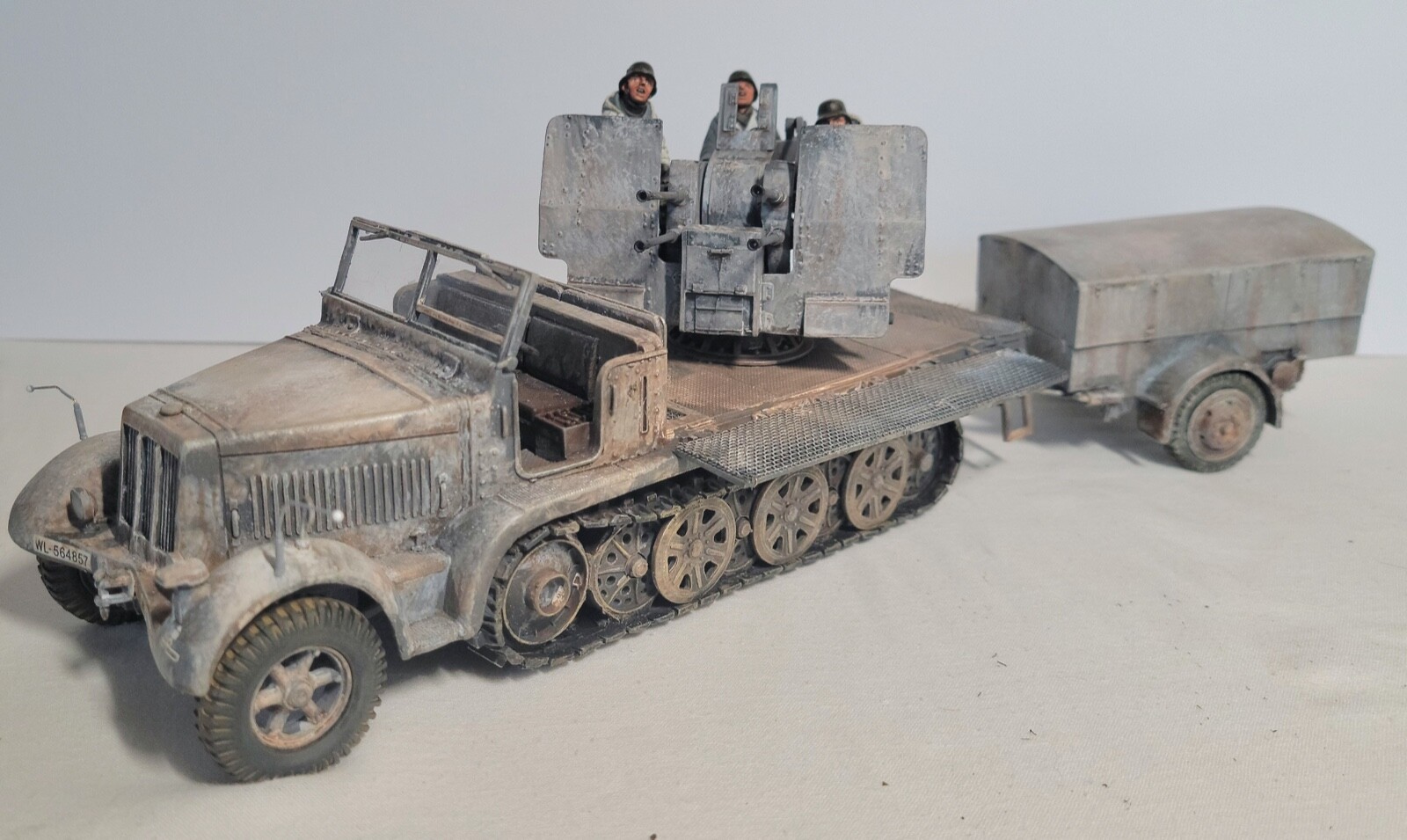 Very Rare Figarti ETG-010 SDKFZ 7/1 Flakvierling and crew | eBay