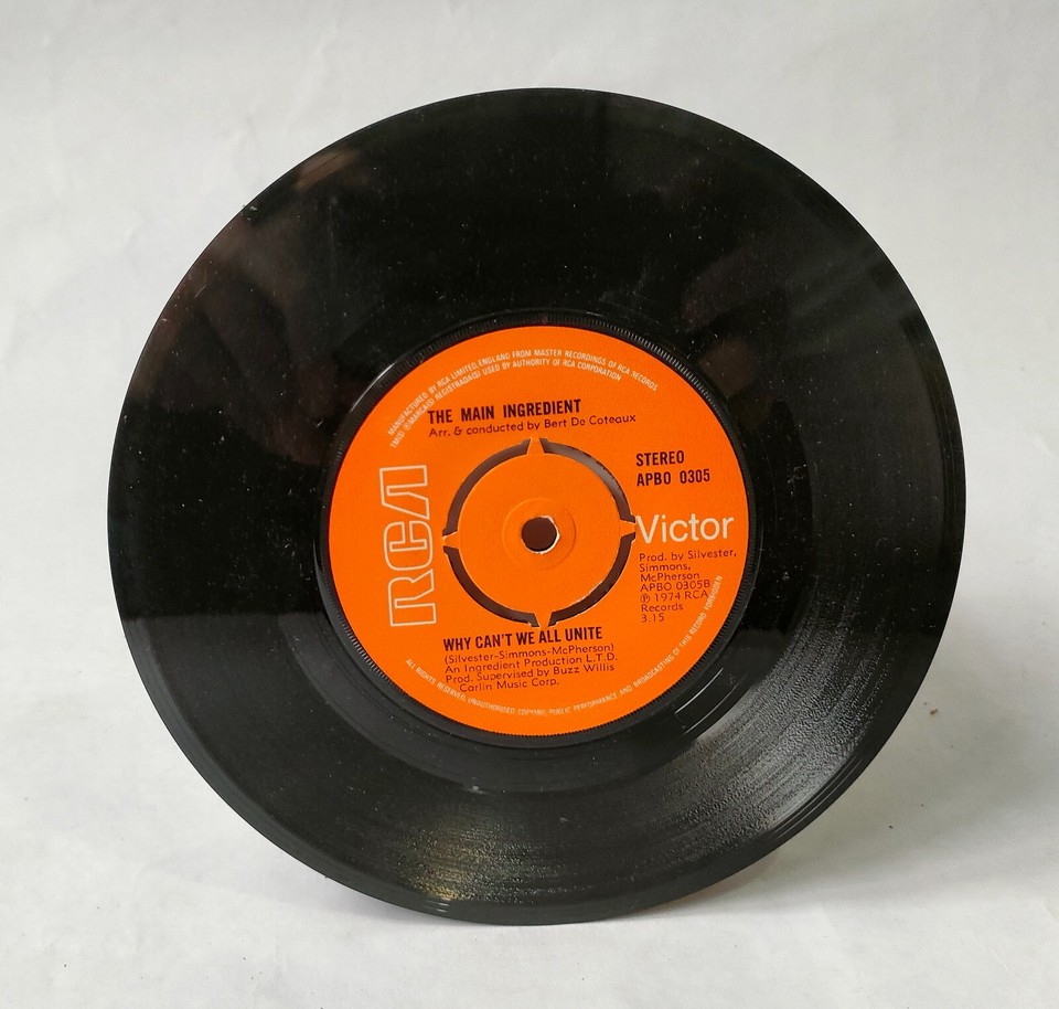 The Main Ingredient - Why Can't We All Unite - 7 inch Music Vinyl ...