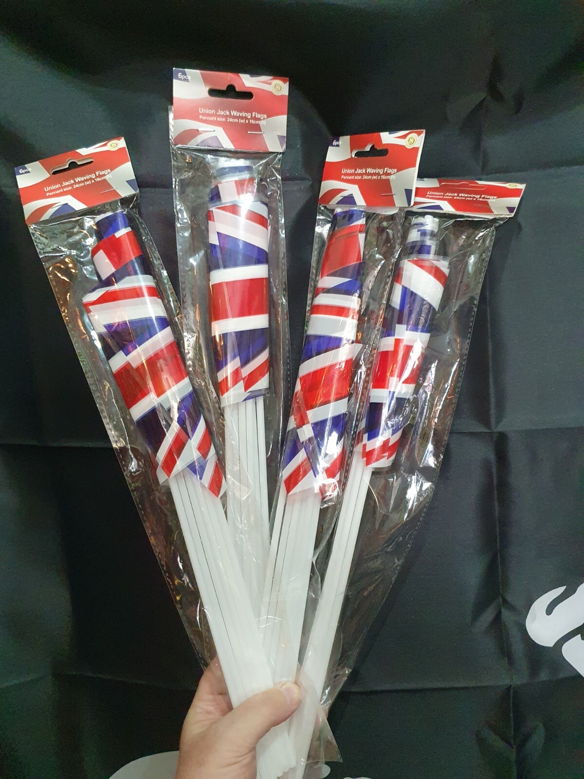 20x Shatchi Union Jack Hand Flags 24 x 16cm - 4 Packs of 5. Reform UK ...