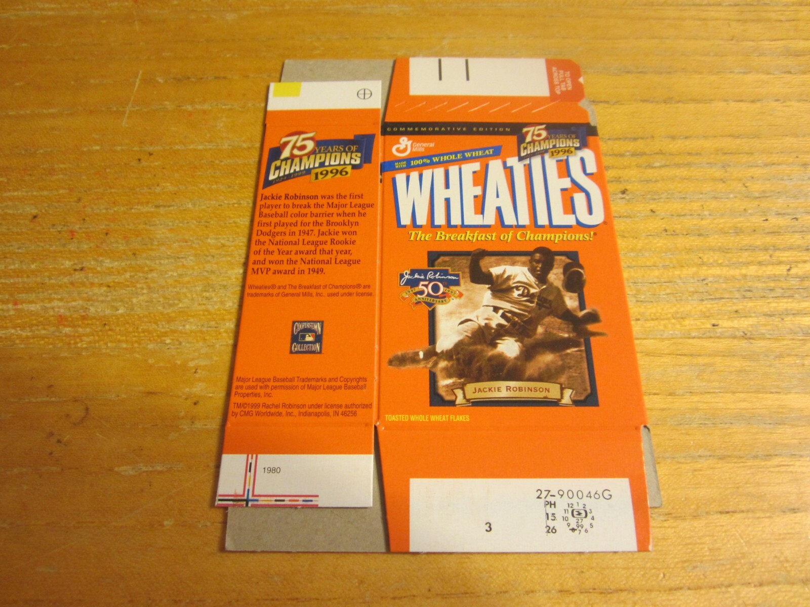 Jackie Robinson Commemorative 1996 Mini Wheaties Box MLB Baseball ...