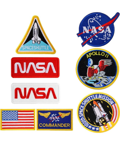 1 - 8 Pcs NASA Apollo Spaceshuttle Astronauts Iron On Sew On Embroidery Patches | eBay UK